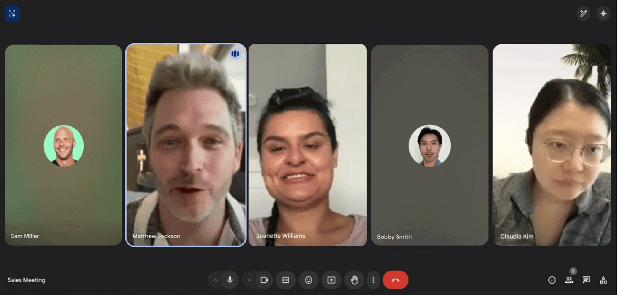 Google Meet's new layouts put faces first, distractions last
