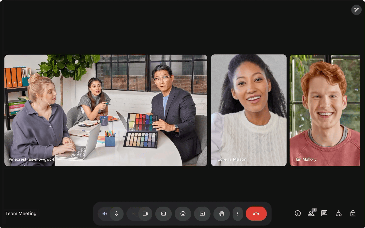 Google Meet's new layouts put faces first, distractions last