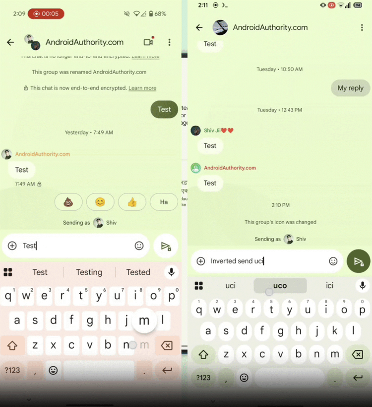 Google Messages UI tweaks keep coming