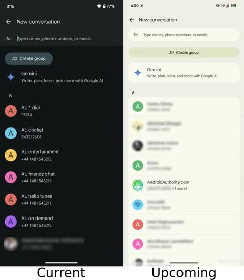 The 'Start chat' menu in Google Messages could soon receive a modern ...