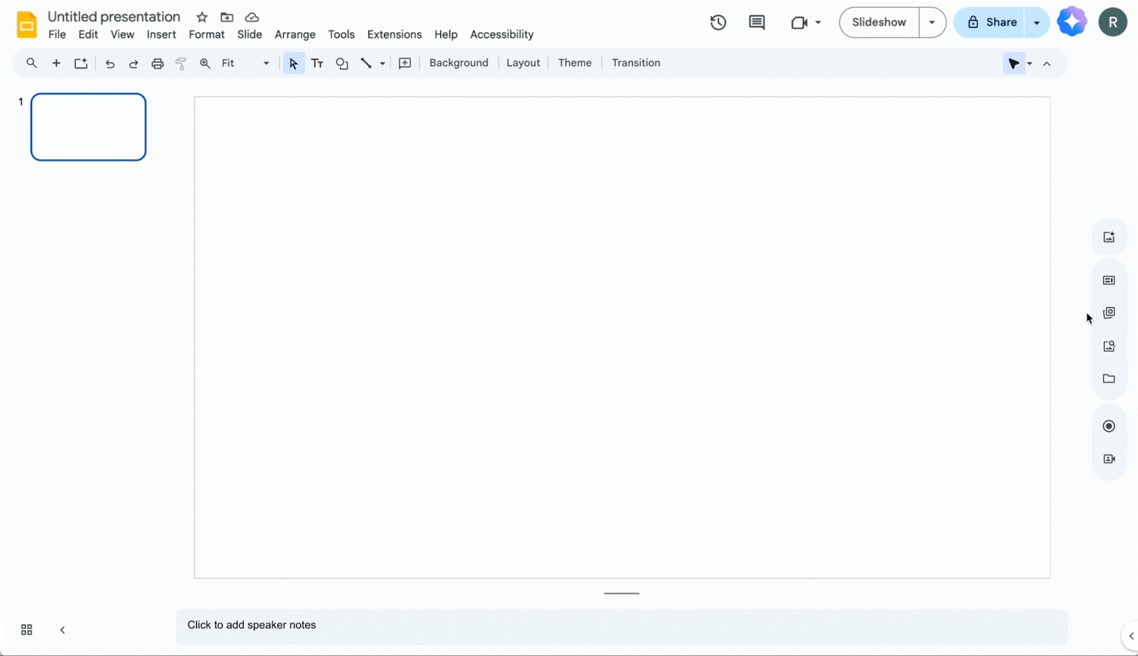 Google Slides Combines New And Existing Controls In A Streamlined Sidebar
