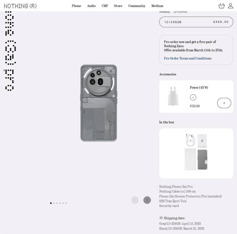 Your Nothing 3a Pro preorder may take longer to arrive