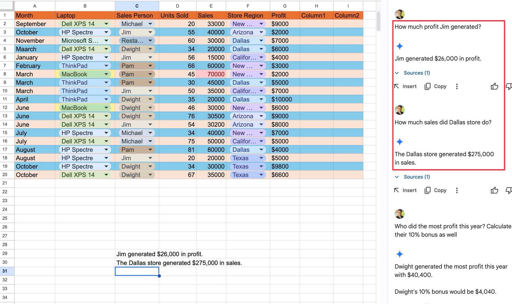 5 practical ways to extract insights with Gemini in Google Sheets