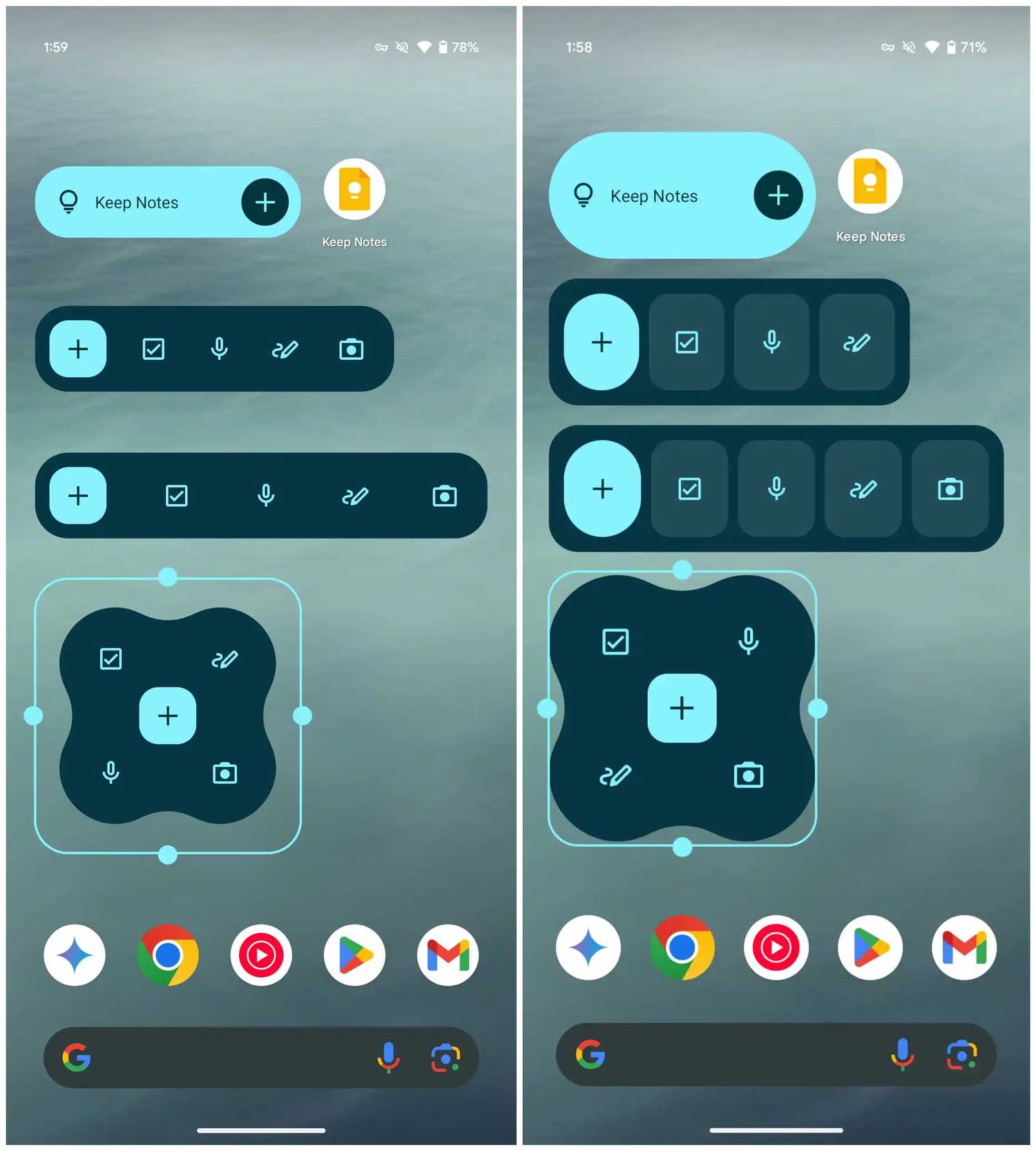 Google Keep's update gives its widgets the polish they needed