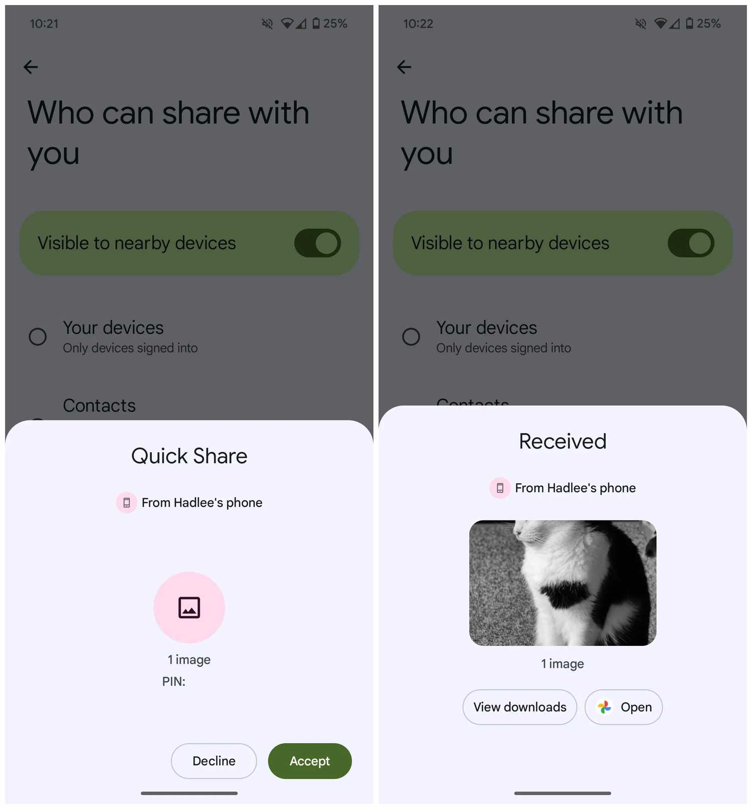 Quick Share's latest update helps you make sure files are safe to accept
