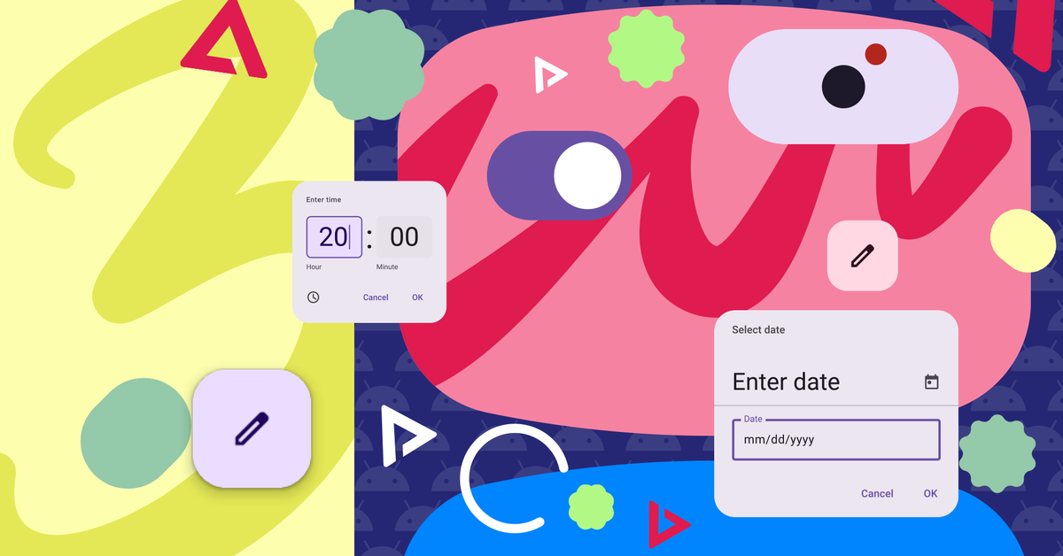 material design 3 expressive wallpapers