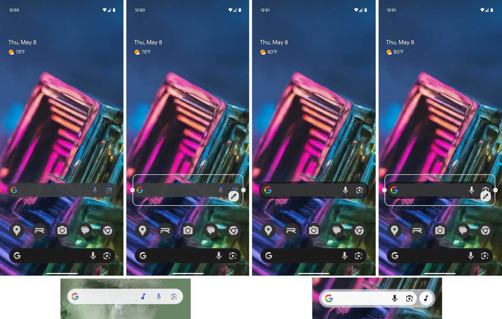 Google's new Search widget puts more emphasis on your custom shortcut