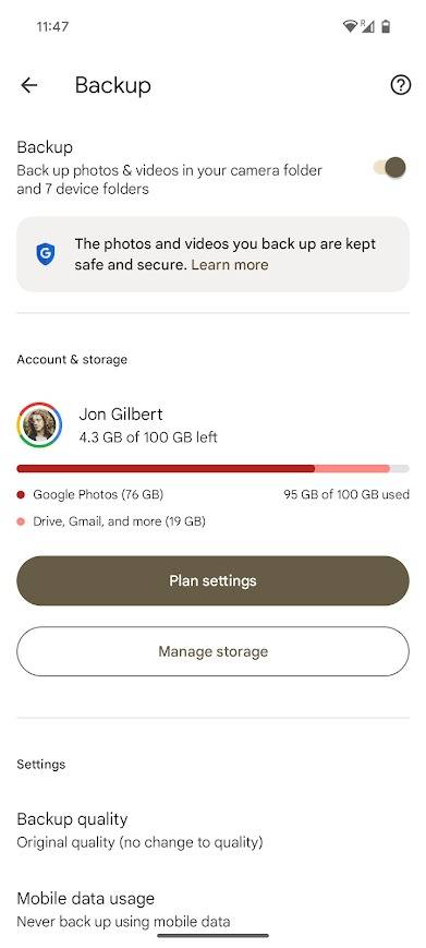 How to back up your Android phone without paying for extra storage