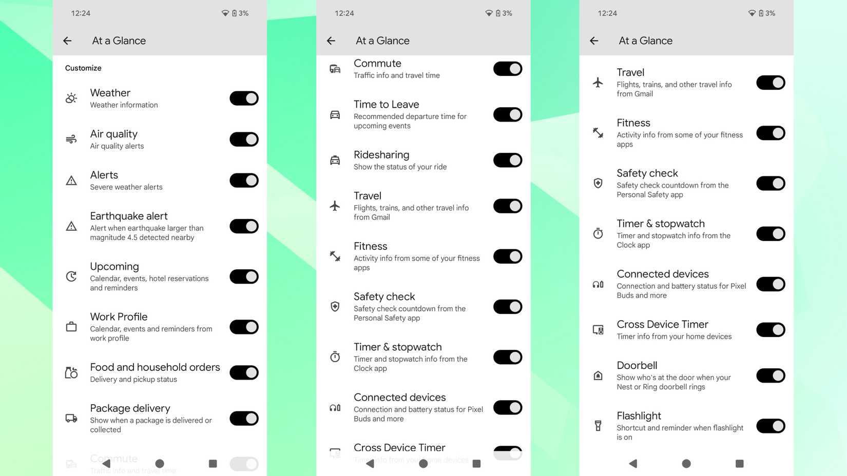 Pixel's At a Glance widget could soon help to keep an eye on your finances