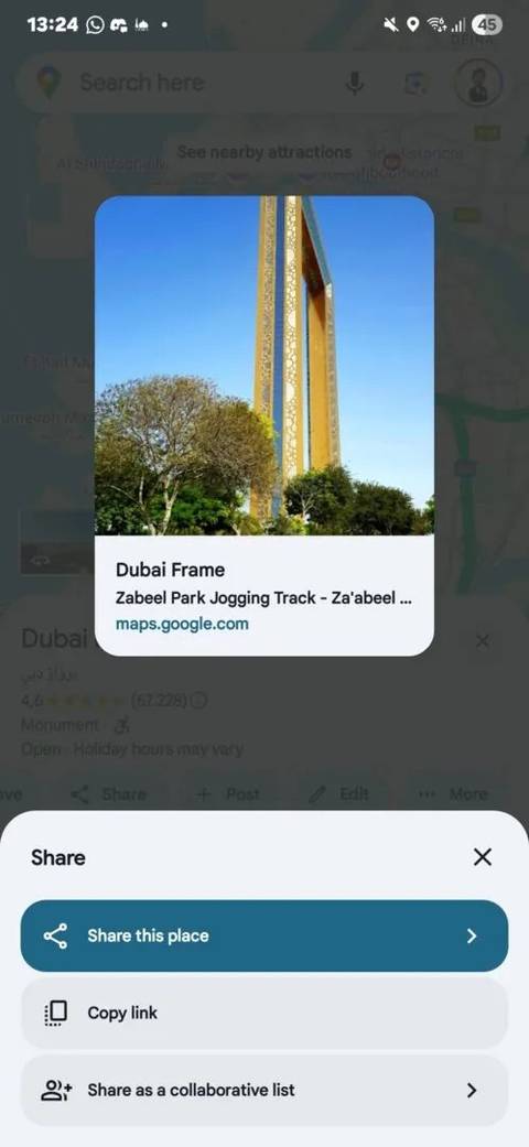 Sharing a spot on Google Maps might get a little more tap-heavy with ...