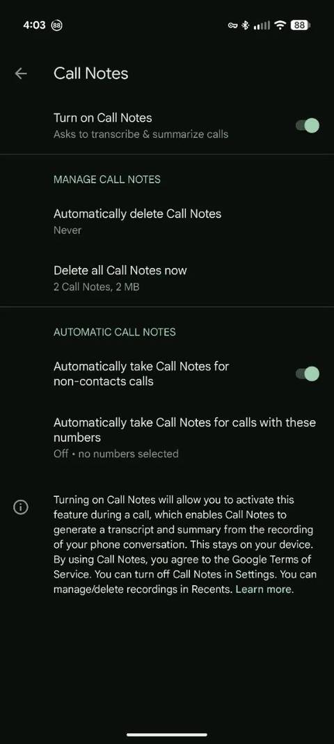 Google Pixel's Call Notes feature finally learns when to let go