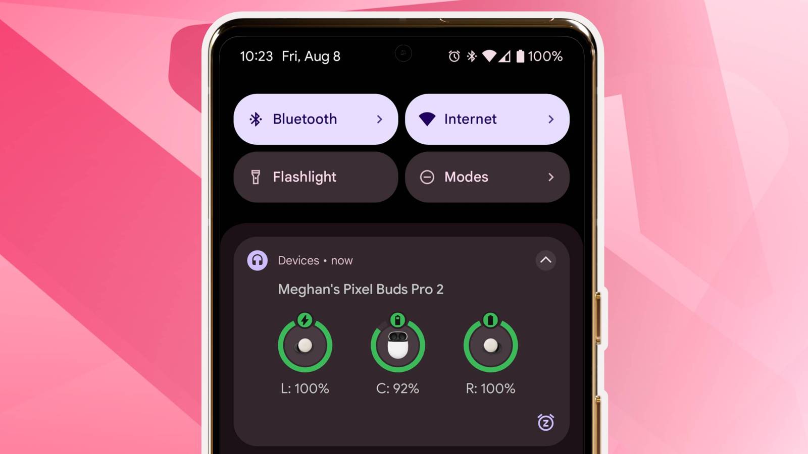 Google is rolling out a detailed earbud battery status notification on ...
