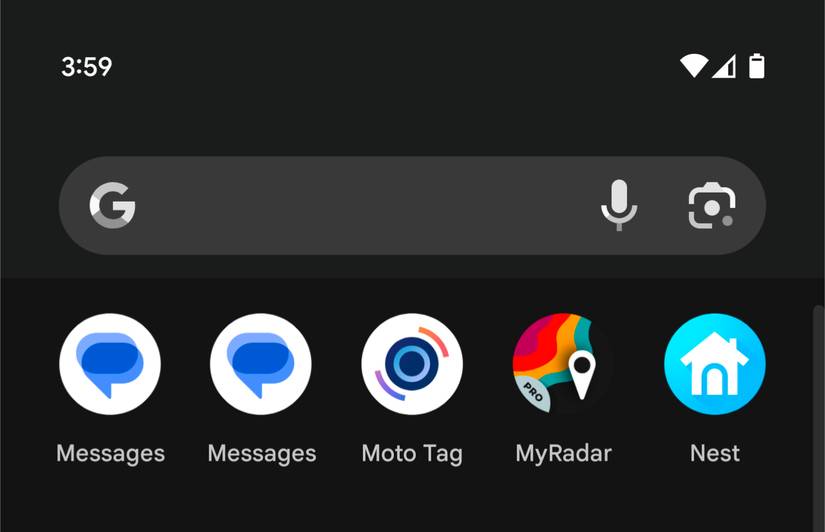 Latest Google Messages beta introduces dual-icon bug in the app drawer