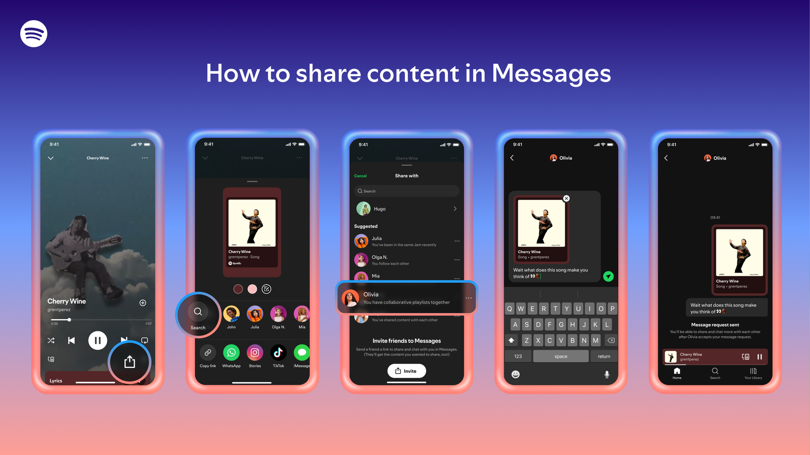 Spotify launches new messaging feature for sharing music with friends