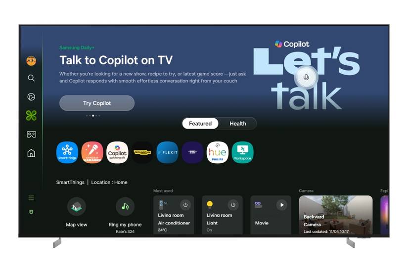 Microsoft's Copilot AI is now available on select Samsung TVs and monitors