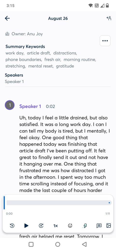 How I turned voice notes into a stress reset button