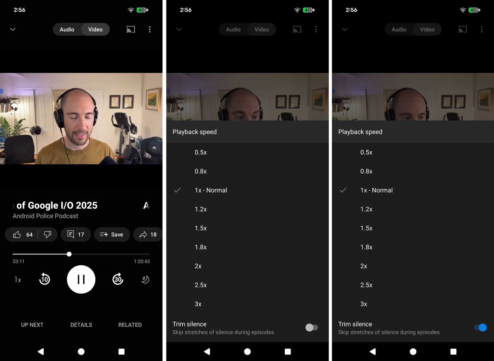 YouTube Music adds 'Trim silence' feature for podcasts
