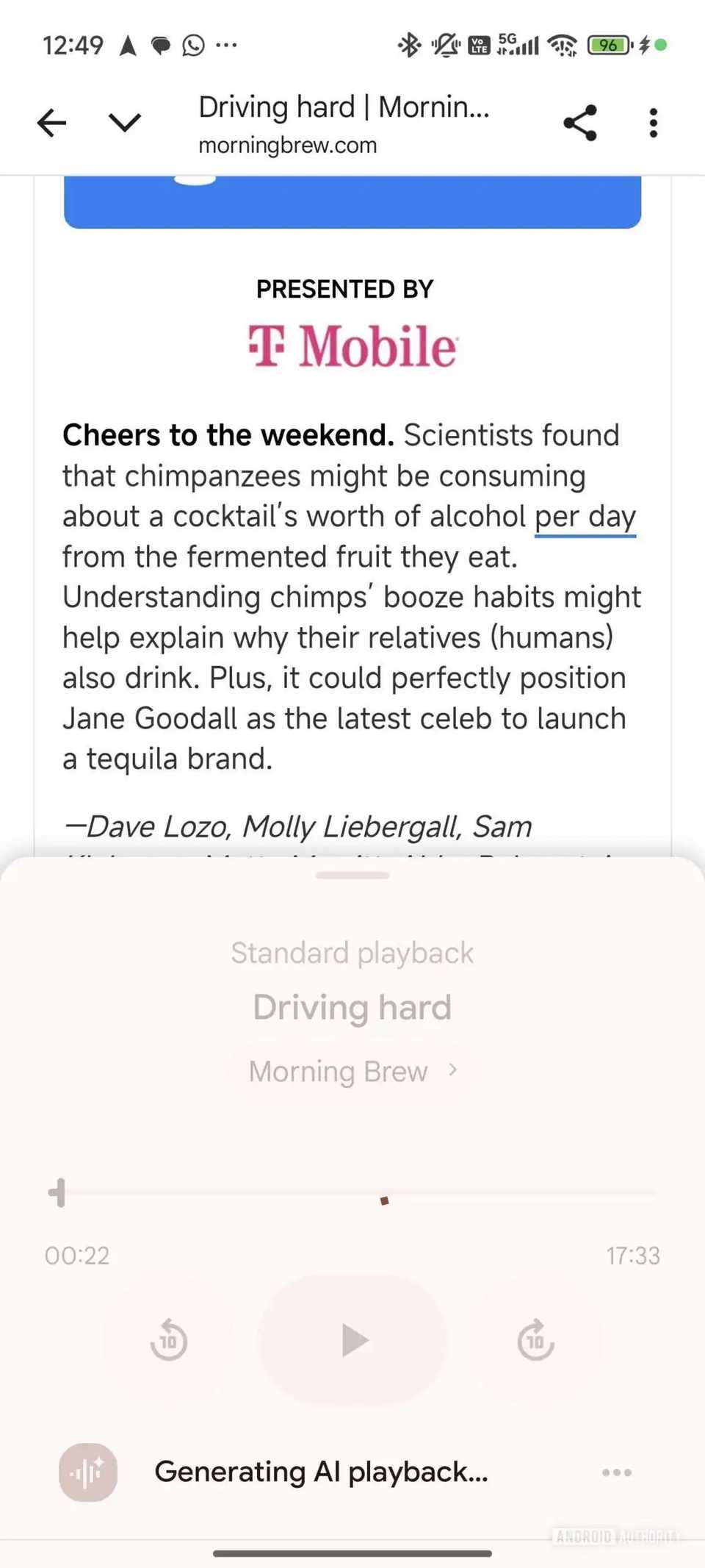 Google Chrome for Android's Read Aloud feature gets an AI-powered ...