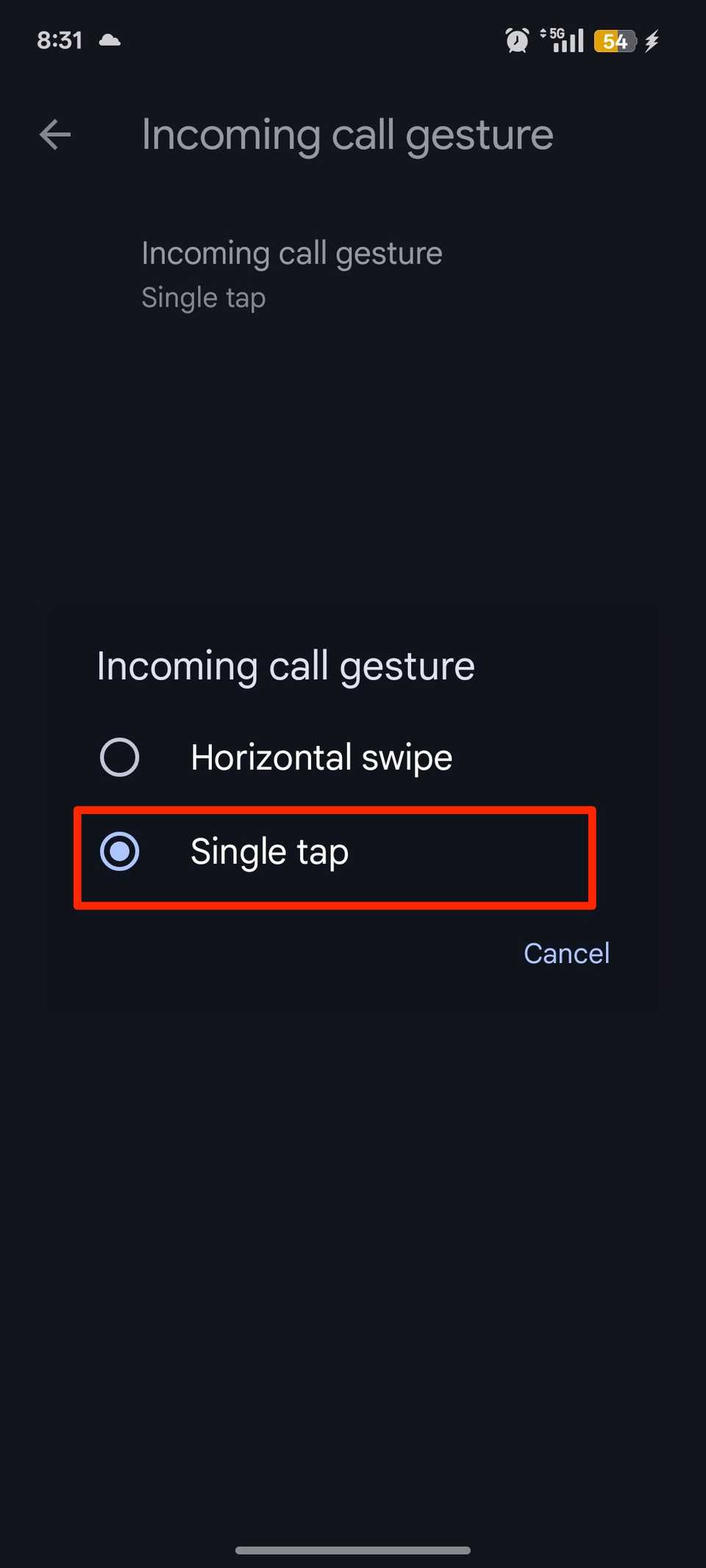 Google Phone: How to change your call answer gestures