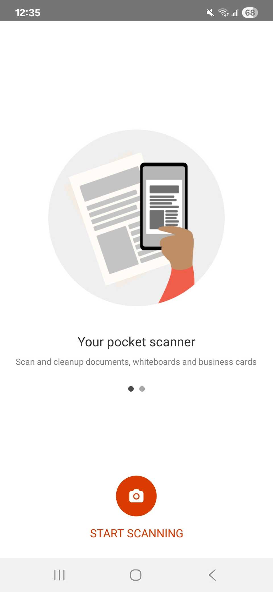 scan documents and text