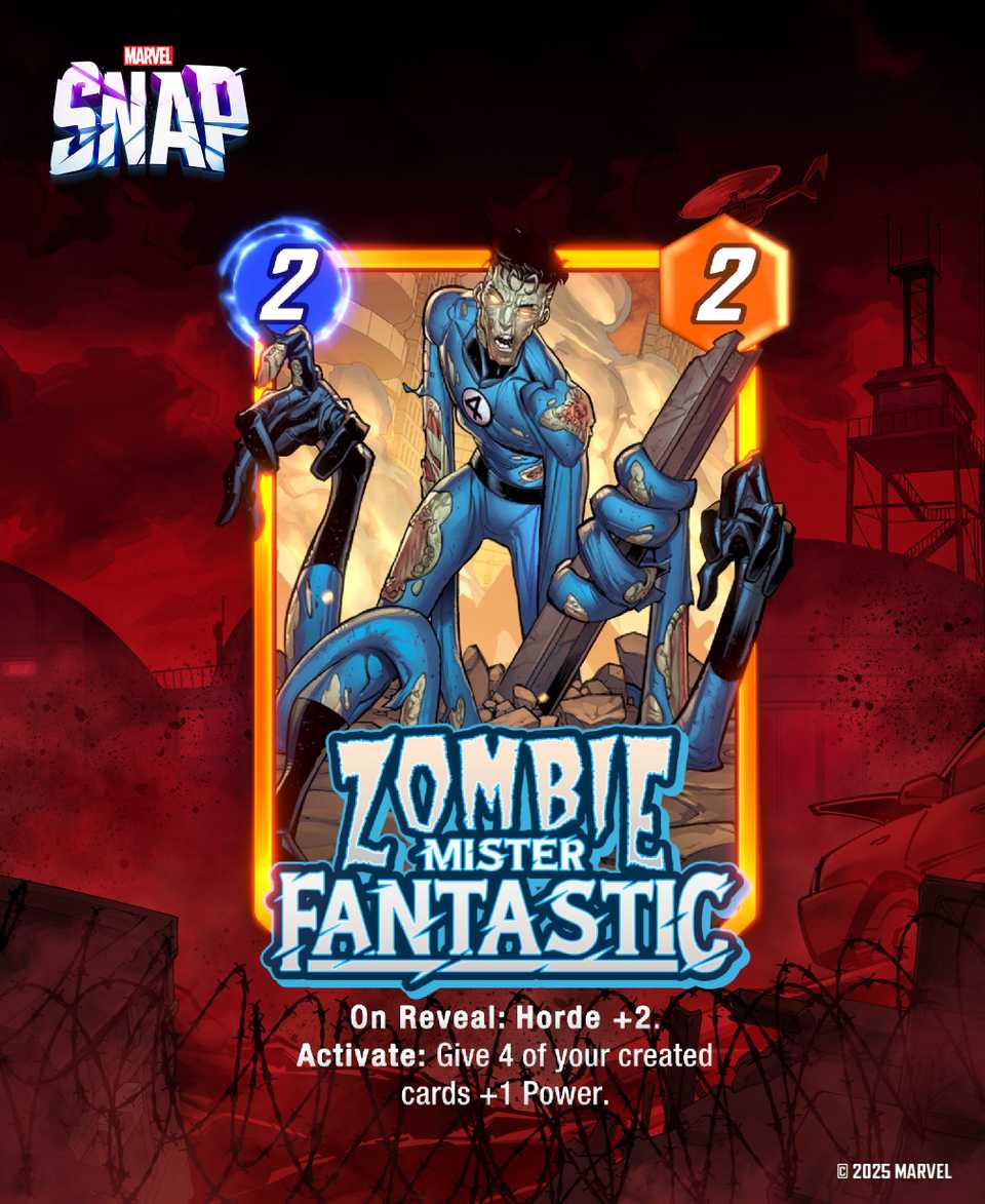 The zombie theming of Marvel Snap's next season is fitting for Halloween