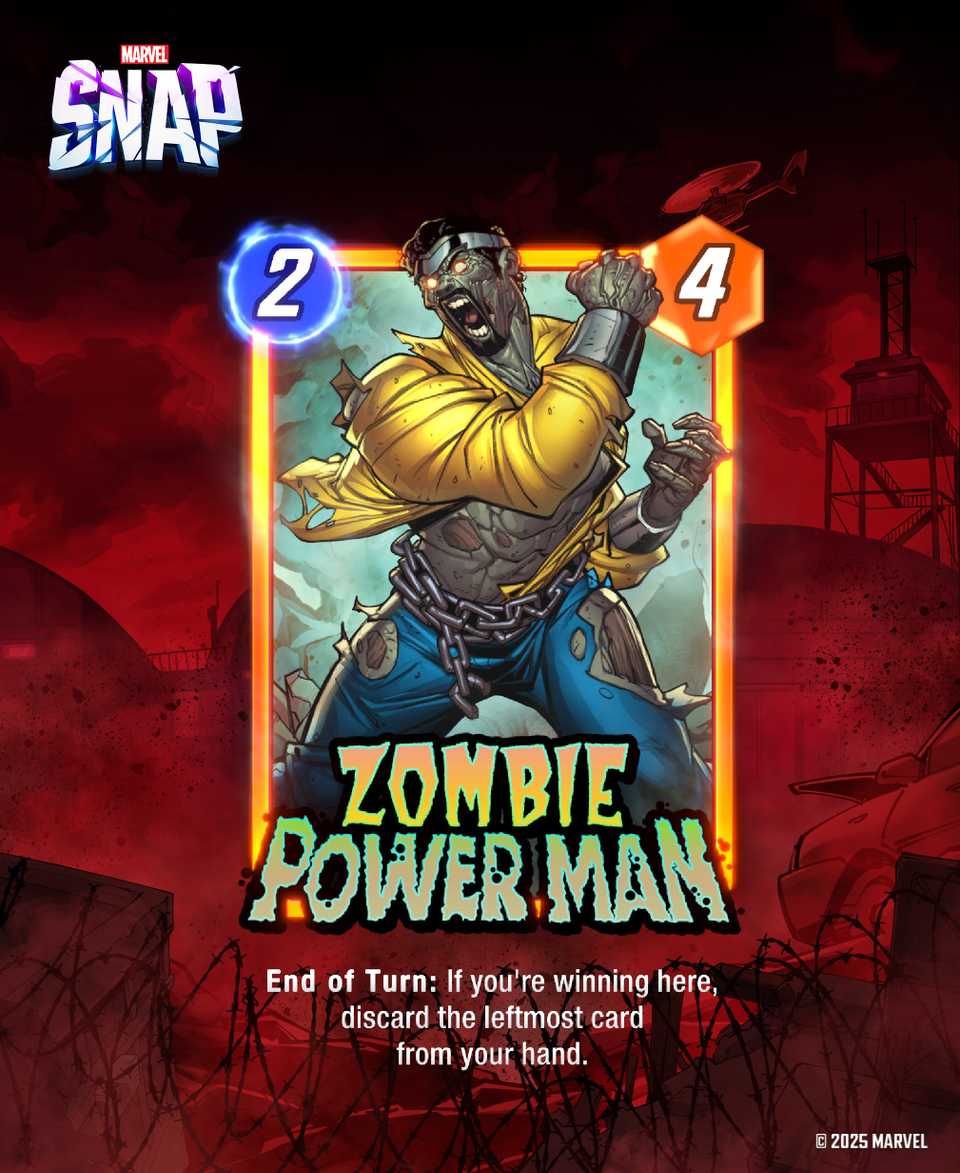 The zombie theming of Marvel Snap's next season is fitting for Halloween
