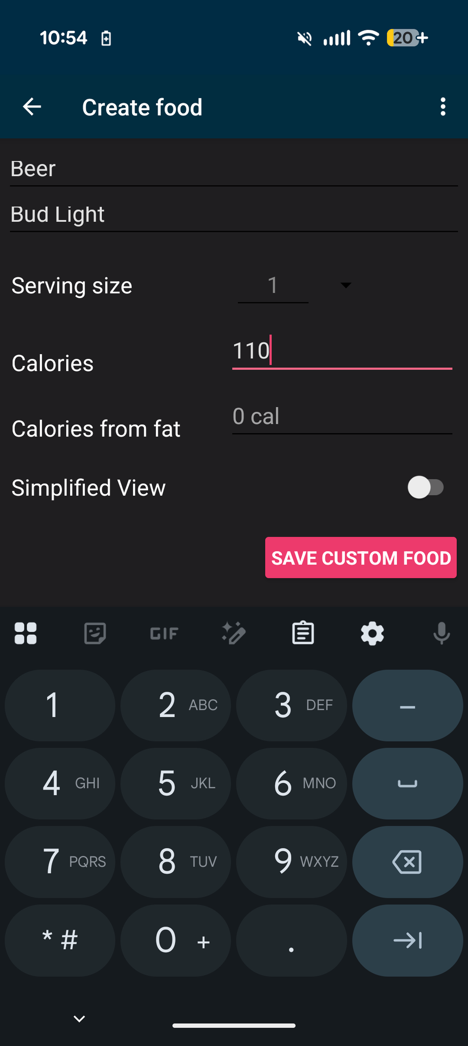Fitbit's food log is not working