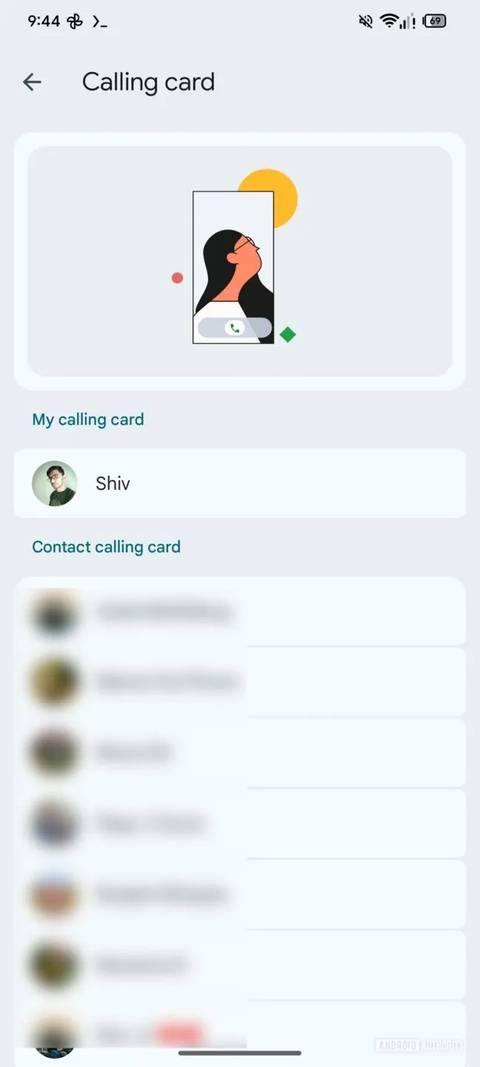 Android will soon let you set a calling card for yourself