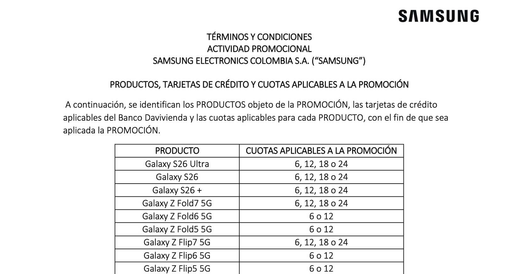 Official Samsung document reveals final names for the Galaxy S26 series