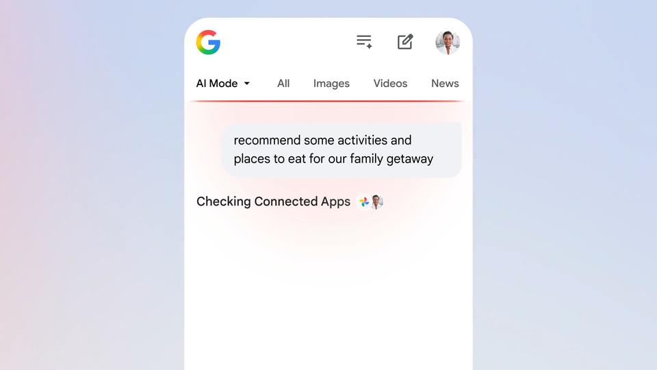 Your photos and emails can now influence your Google Search