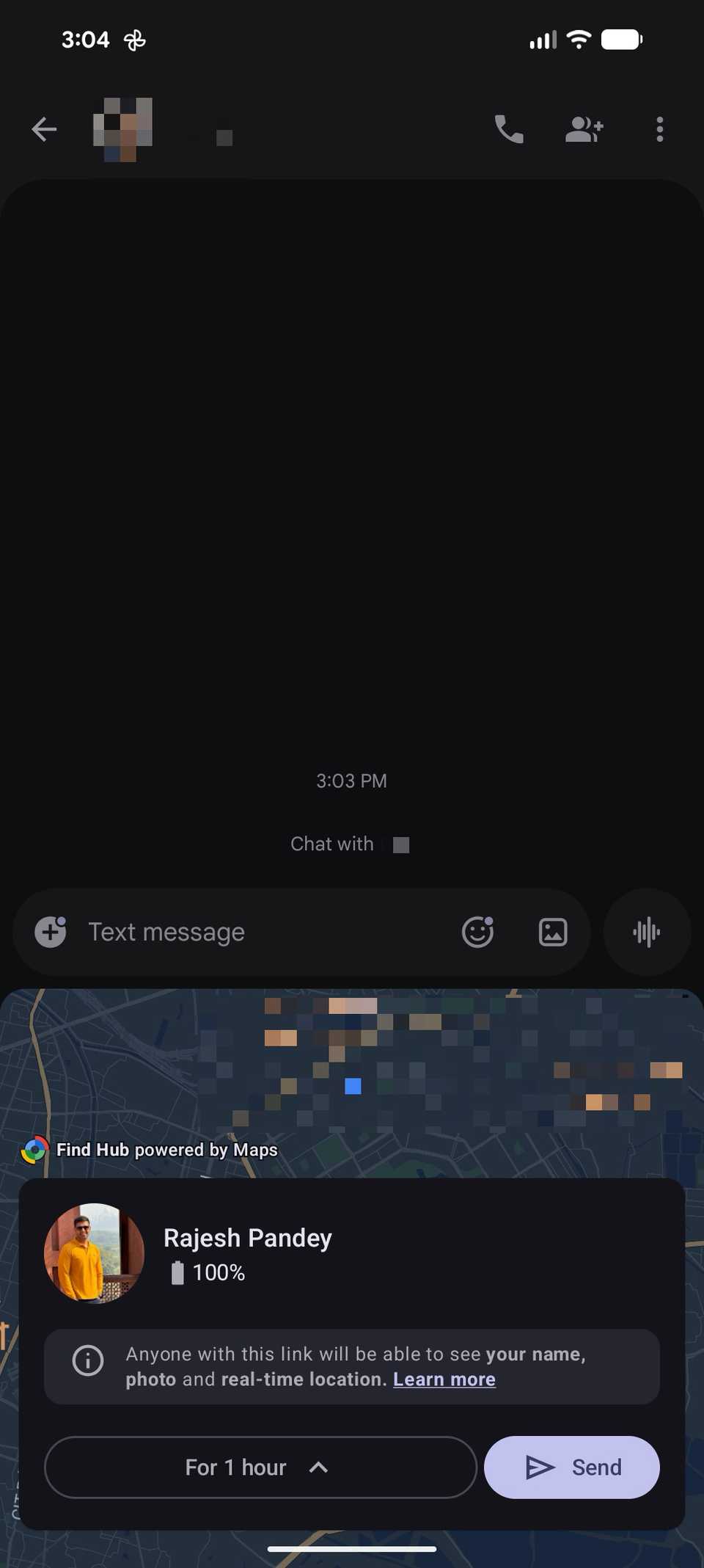 Google Messages finally learns how to share live location
