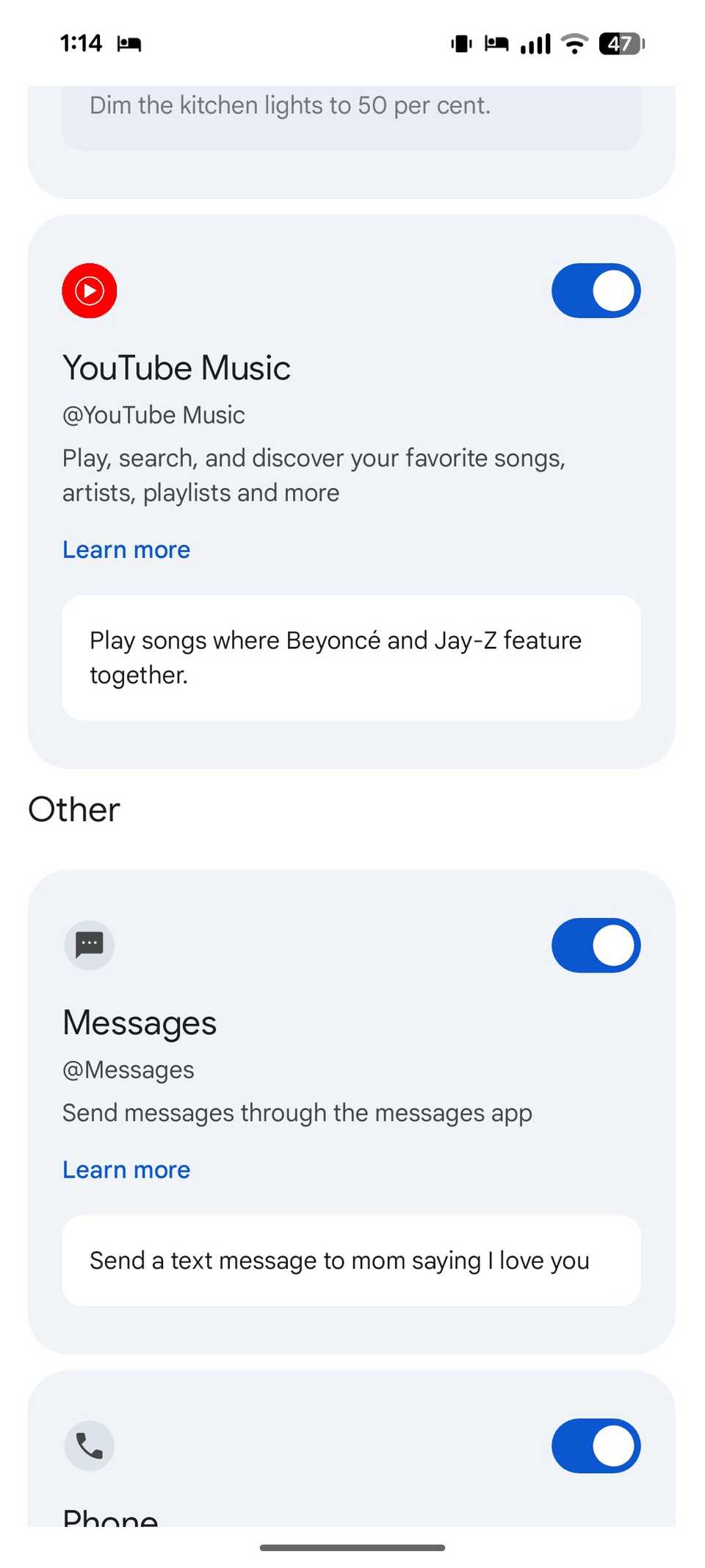 I started using Gemini with YouTube Music, and it's been a game-changer