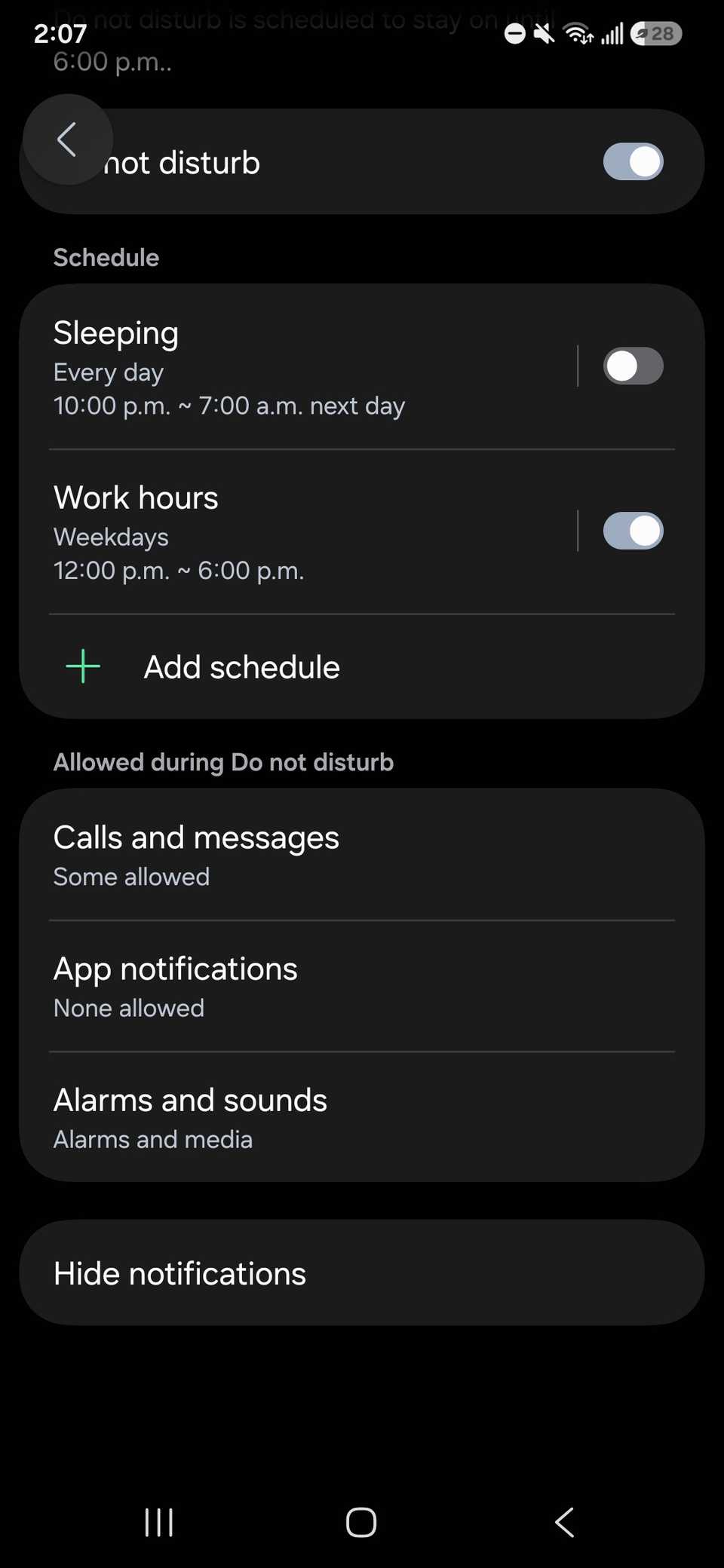 I reclaimed my attention span by allowing Android to hide my alerts for ...