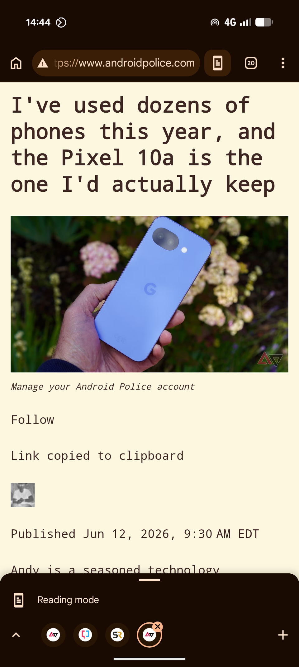 I moved over 100 open Android Chrome tabs to a reading app and finally ...