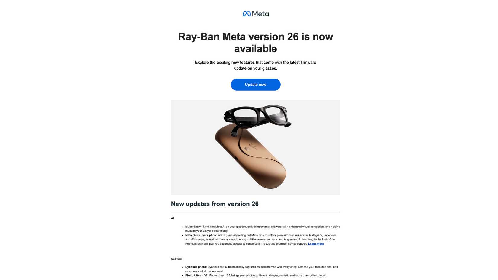 Meta adds $20 subscription to the Ray-Ban Meta's best accessibility feature