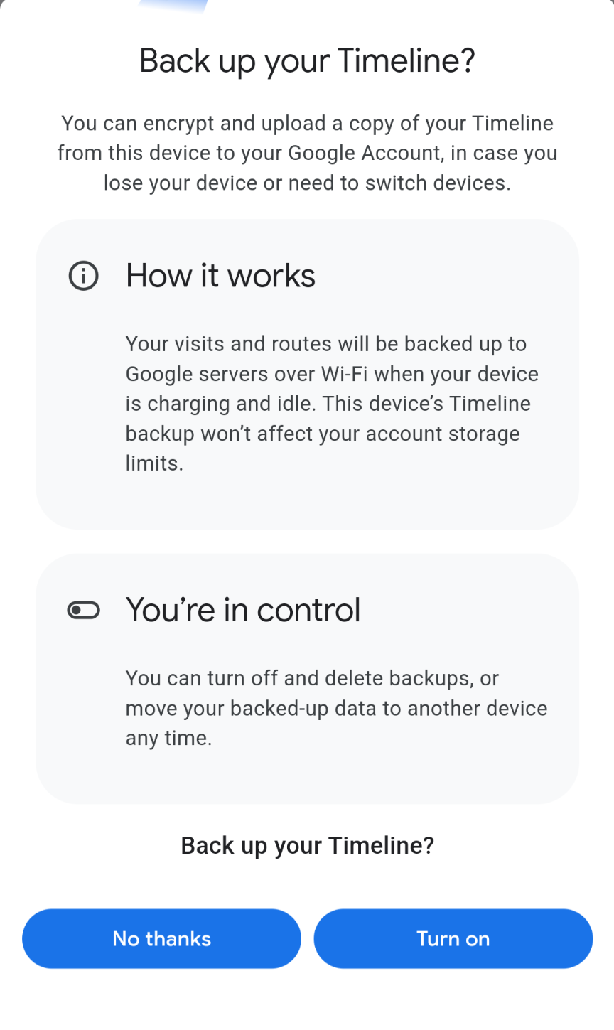 Google puts a rolling date on Maps Timeline's shutdown