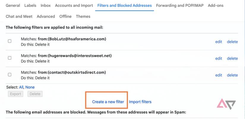 How to create rules to filter Gmail