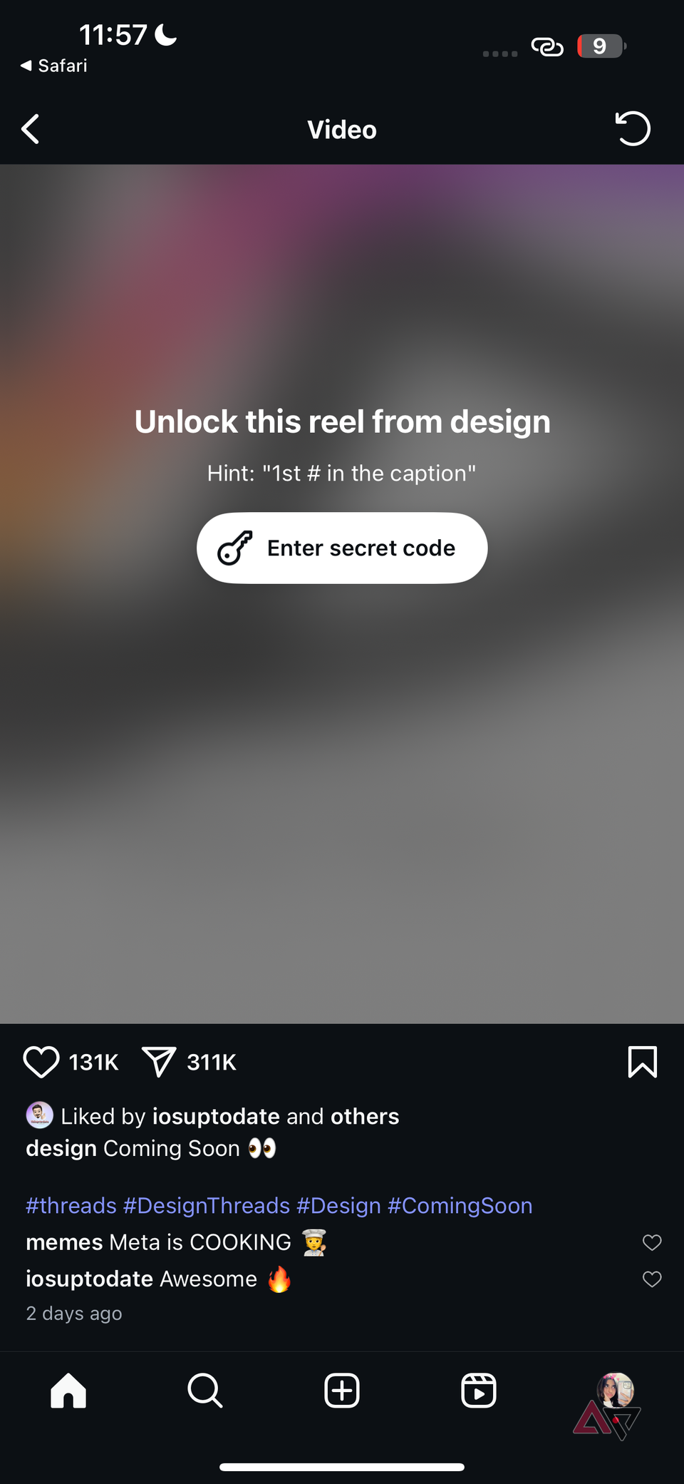 Instagram S Locked Reels Require A Secret Code To View