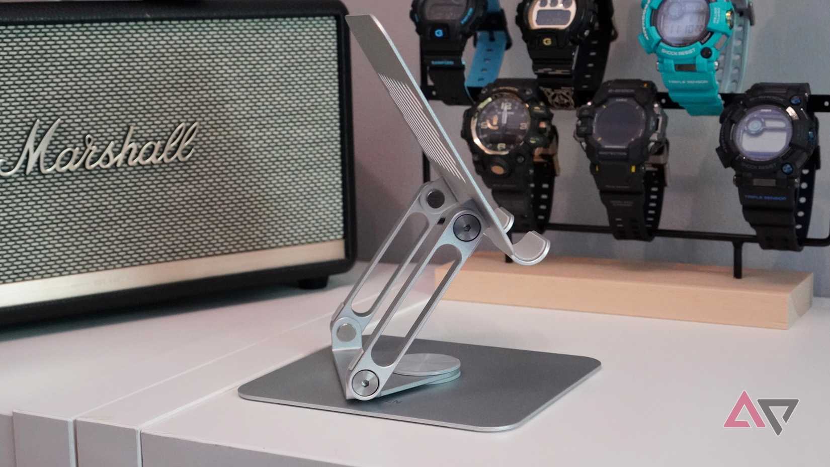 This metal tablet stand is one of the best tech accessories I've bought
